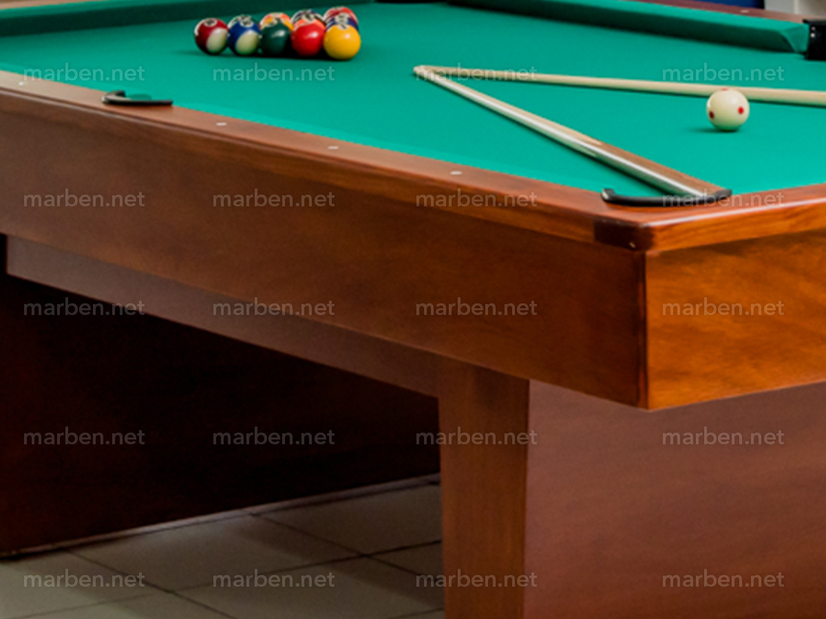 Mesa de Billar California Madera Pino Color Olmo Tamaño 7 Ft