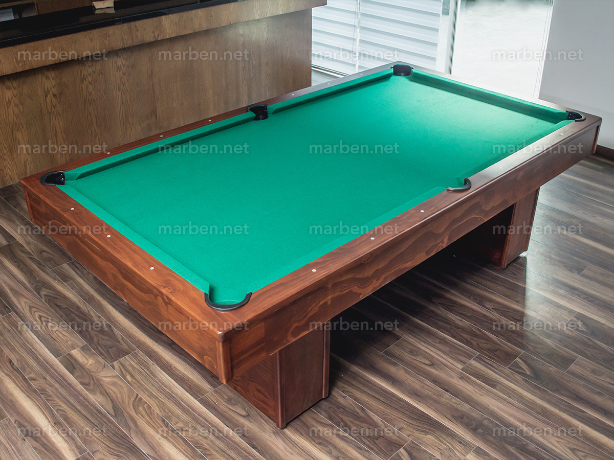 Mesa de Billar Monterrey Color Olmo con Vetas Imitación Parota Tamaño 7 ...