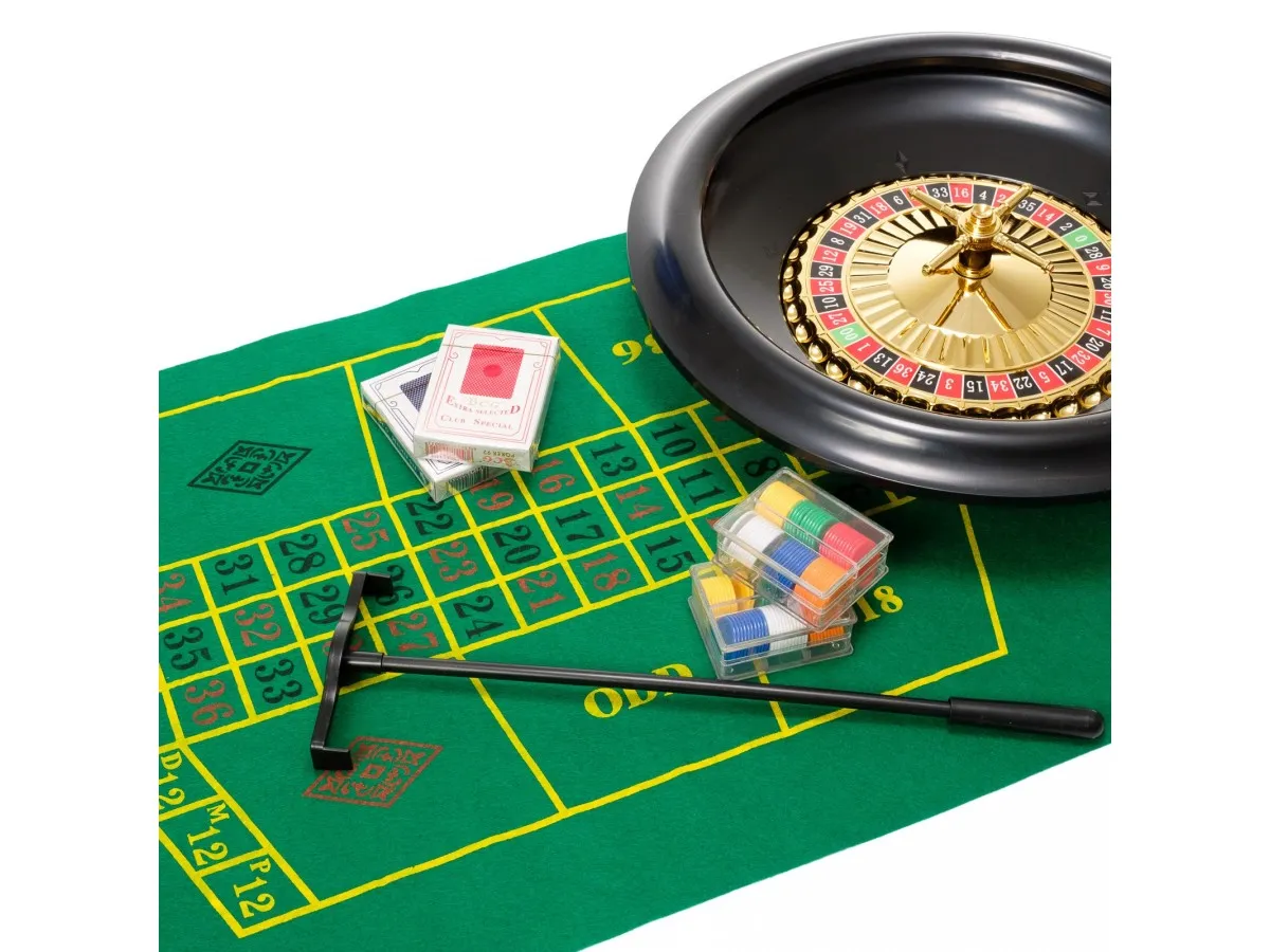 Mesas de Casino - Ruletas - Juego de Ruleta con Rueda de 16 Pulgadas