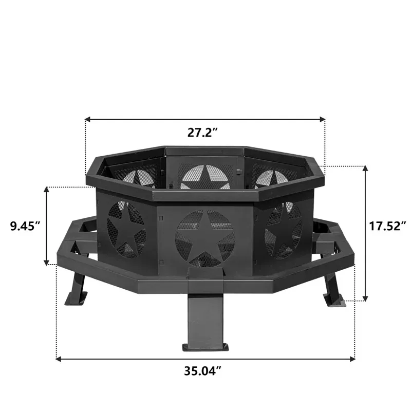 Mobiliario para Exteriores - Chimeneas y Fogones - Fogon Octagonal con ...