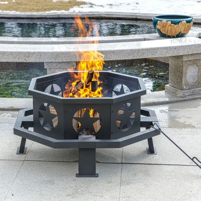 Mobiliario para Exteriores - Chimeneas y Fogones - Fogon Octagonal con ...